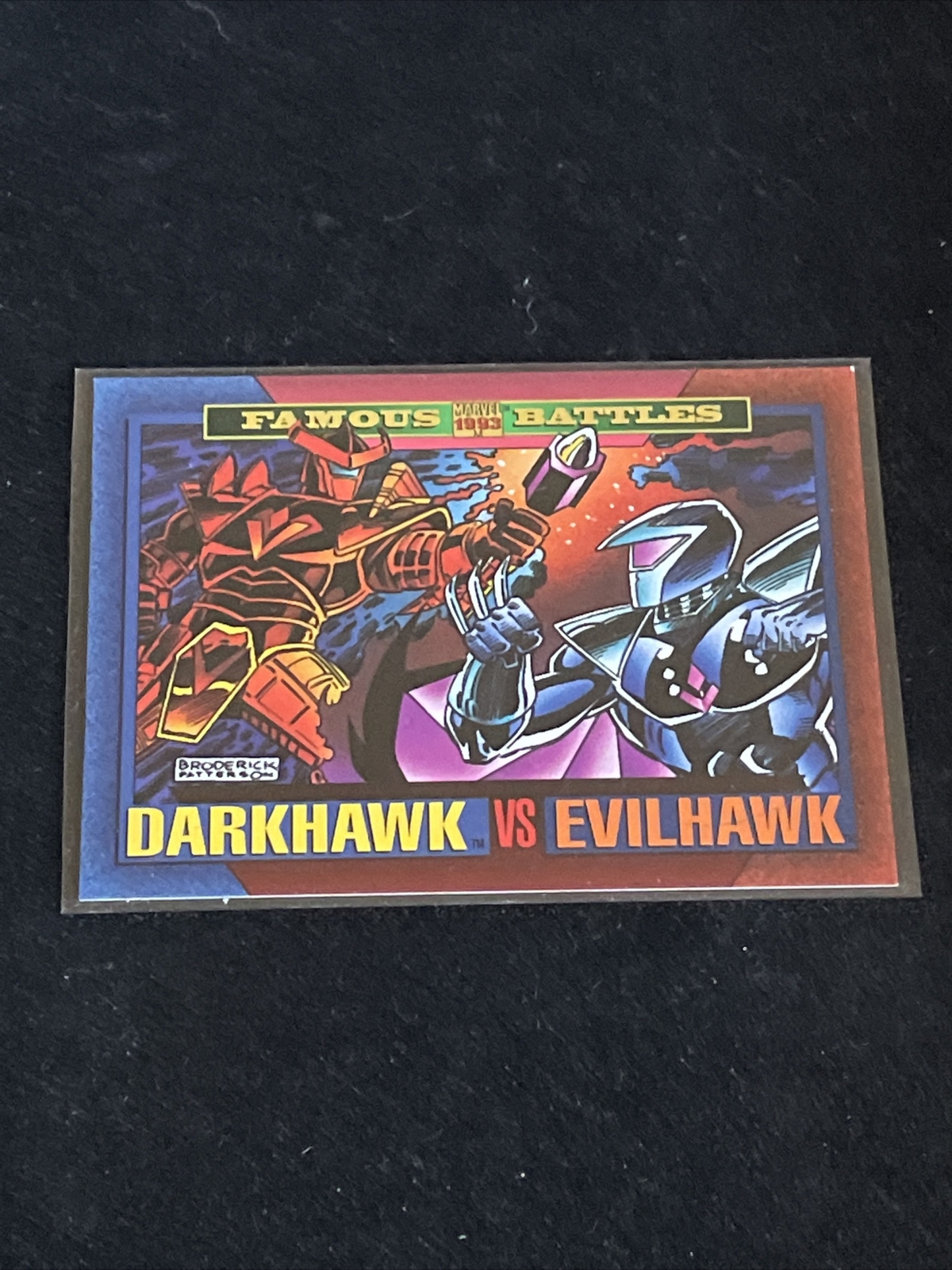 DARKHAWK vs EVILHAWK 1993 SKYBOX MARVEL Famous Battles Card #166 | eBay