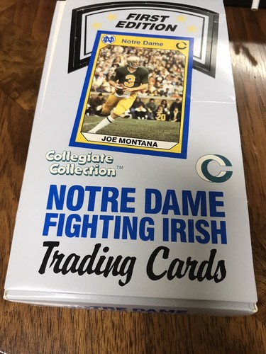 1990 Collegiate Collection Notre Dame Wax Box First Edition Quantity ...