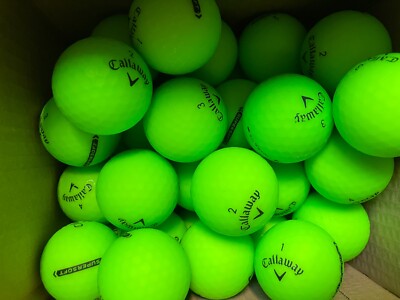 24 48 CALLAWAY SUPERSOFT HOT MATTE GREEN PEARL A GRADE LAKE GOLF BALLS ...