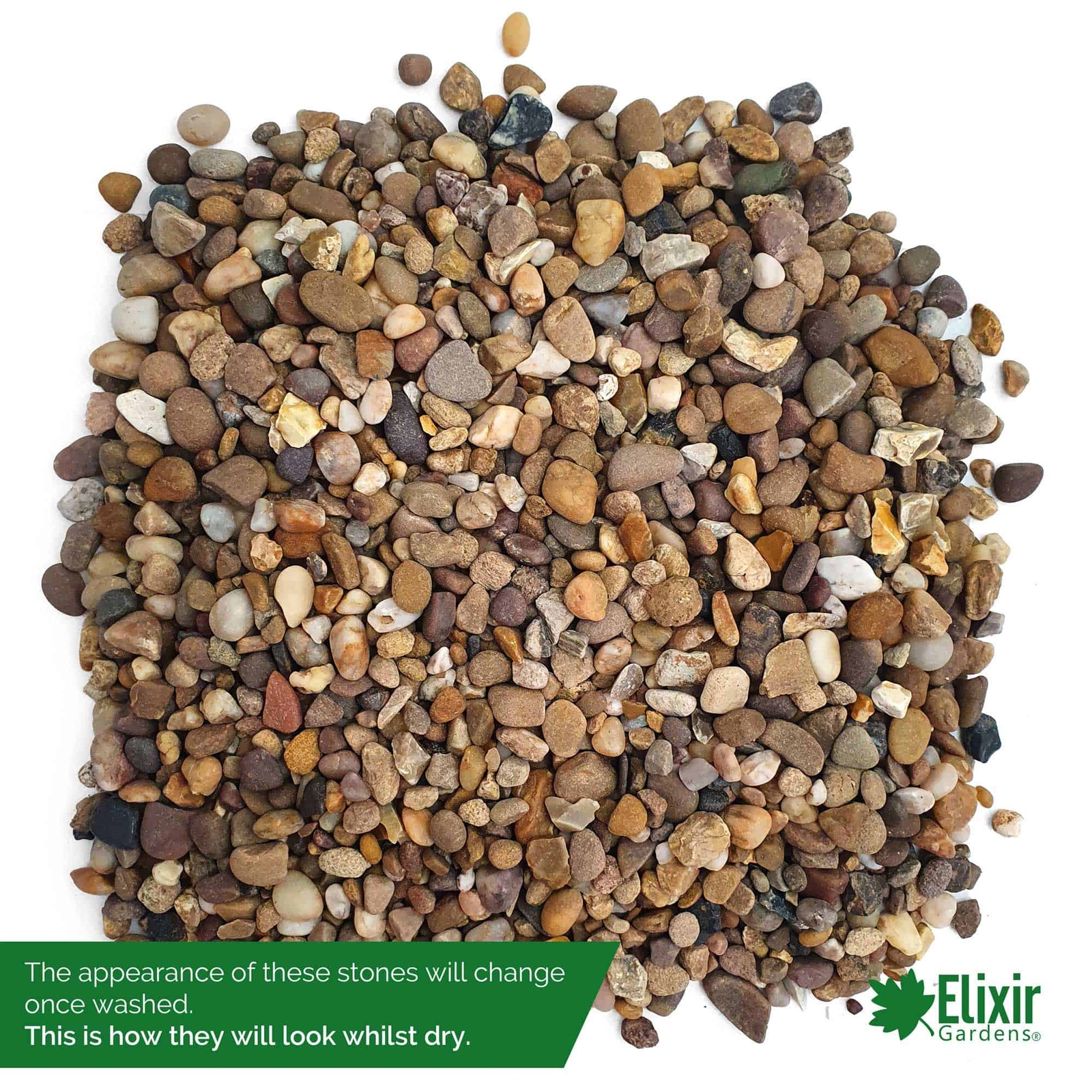 Decorative Coloured Pea Gravel Stones Pebbles Chipping Shingle ...