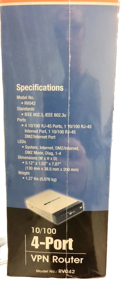 Linksys Cisco 4 Port Router RV042 - BRAND NEW, Never Opened! | eBay