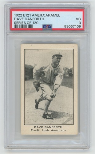 1922 E121 Series 120 15 Dave Danforth PSA 3 697246 | eBay