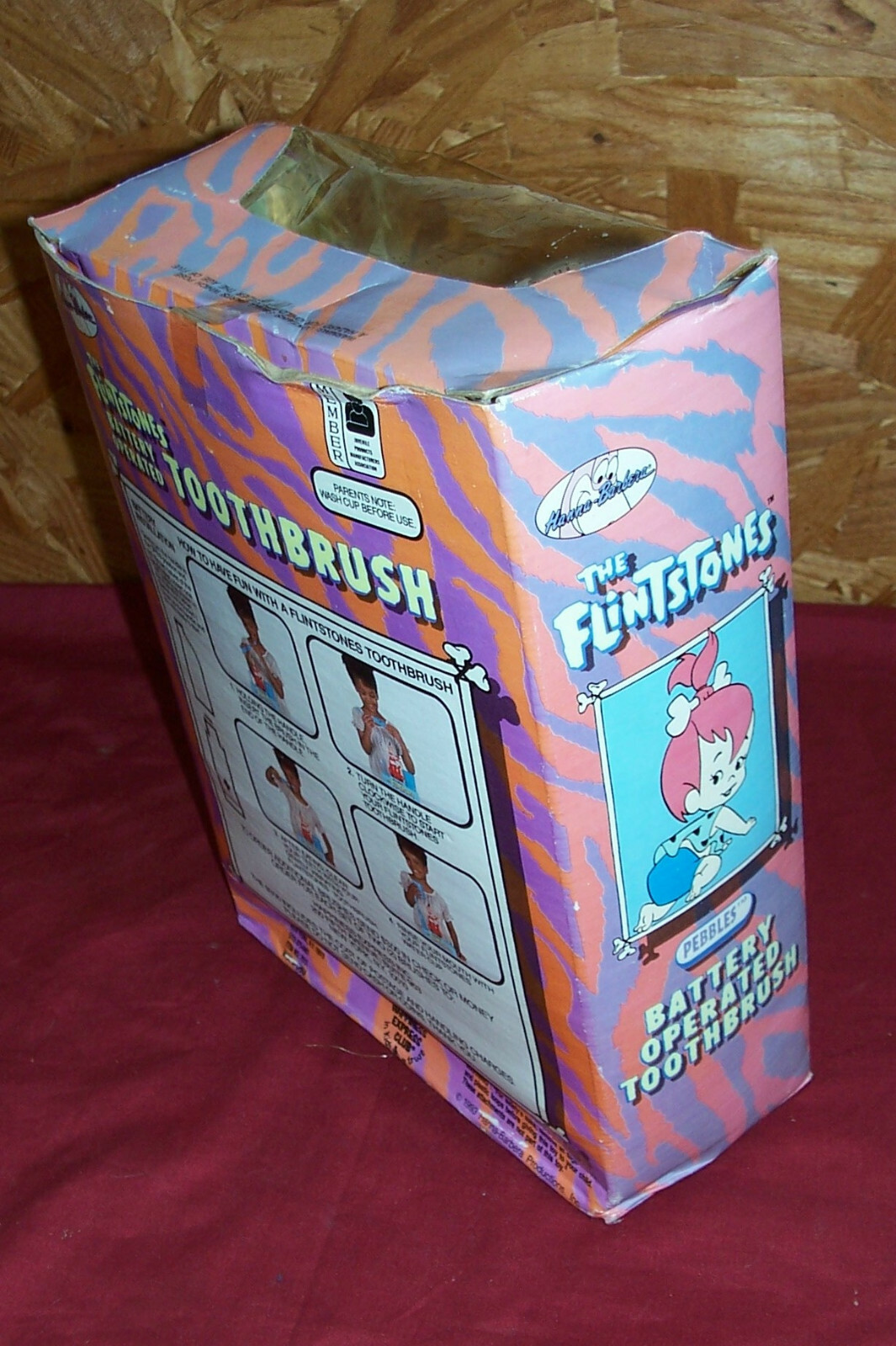 Vintage '93 The Flintstones Battery Toothbrush Toy Cartoon Collectible ...