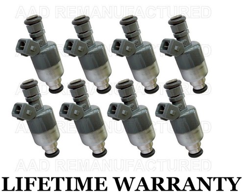 Lifetime Warranty Set of 8 Fuel Injectors for Cadillac 4.5 Chevy 5.7L ...
