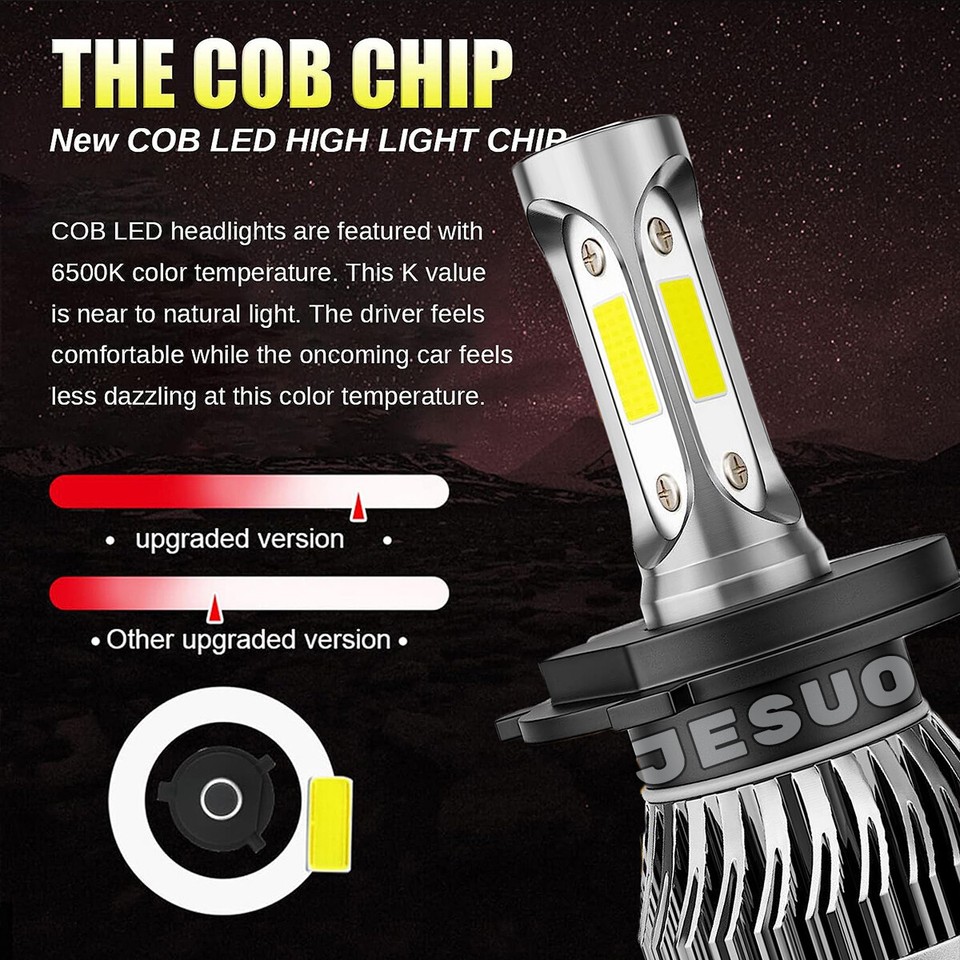 4PCS 5.75" 5-3/4" Round LED Headlights for GMC C15/C1500 1961-1972 ...
