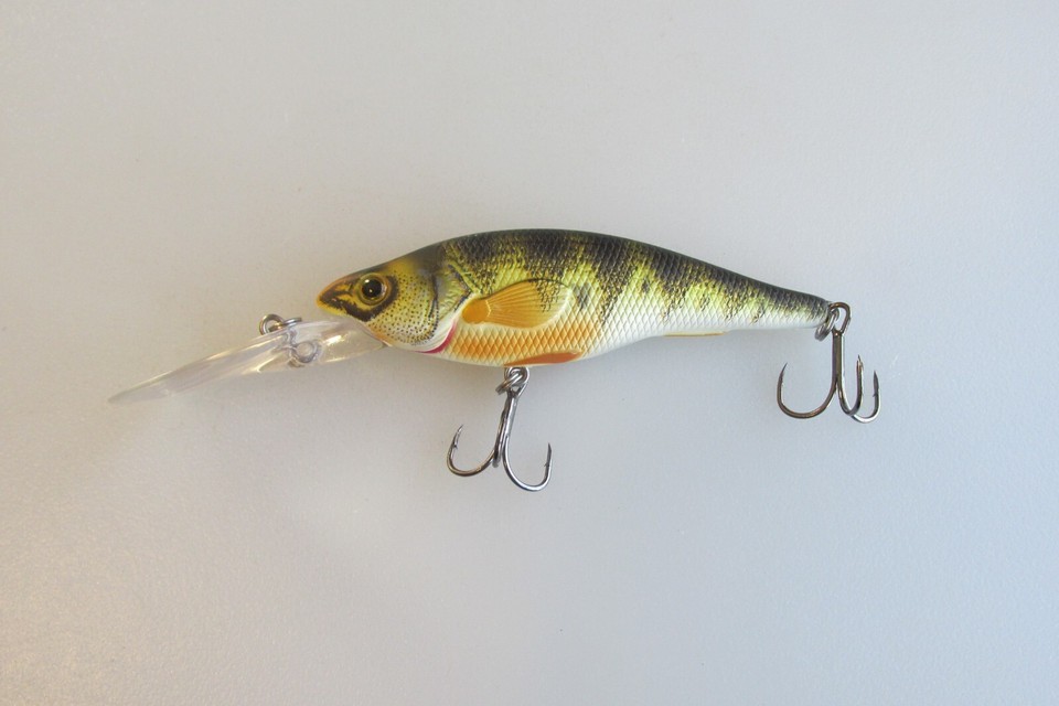 Lot #6100 LiveTarget Live Target Rattle Crankbait Matte Perch Color EX ...