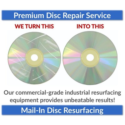 200 Professional Disc Resurfacing, Video Game DVD Blu ray Movie Remove ...