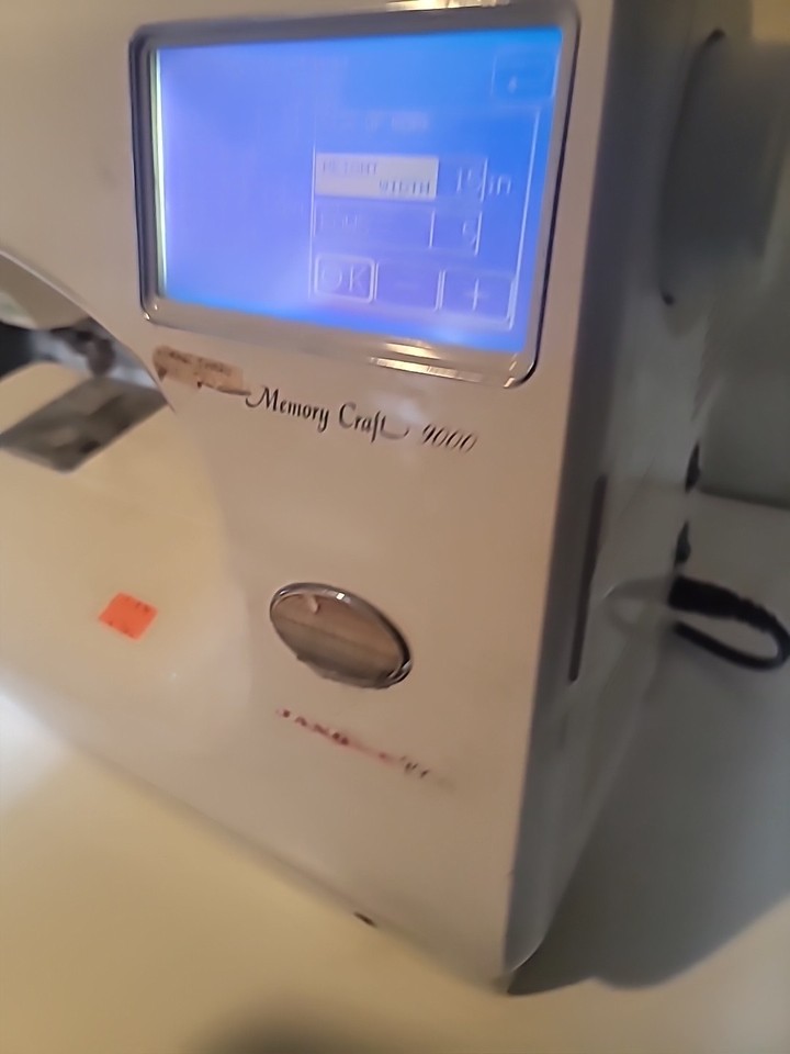 Janome Memory Craft 9000 Embroidery Sewing Machine Partially Tested | eBay