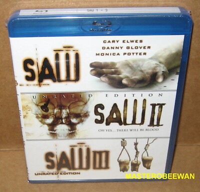 Saw Trilogy (The Original, Saw II & Saw III) New Sealed 3 Movies in 1 ...