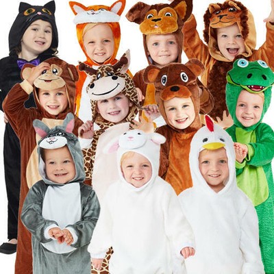 Kids Animal Fancy Dress Jungle Animal Zoo Costumes School Book Day ...