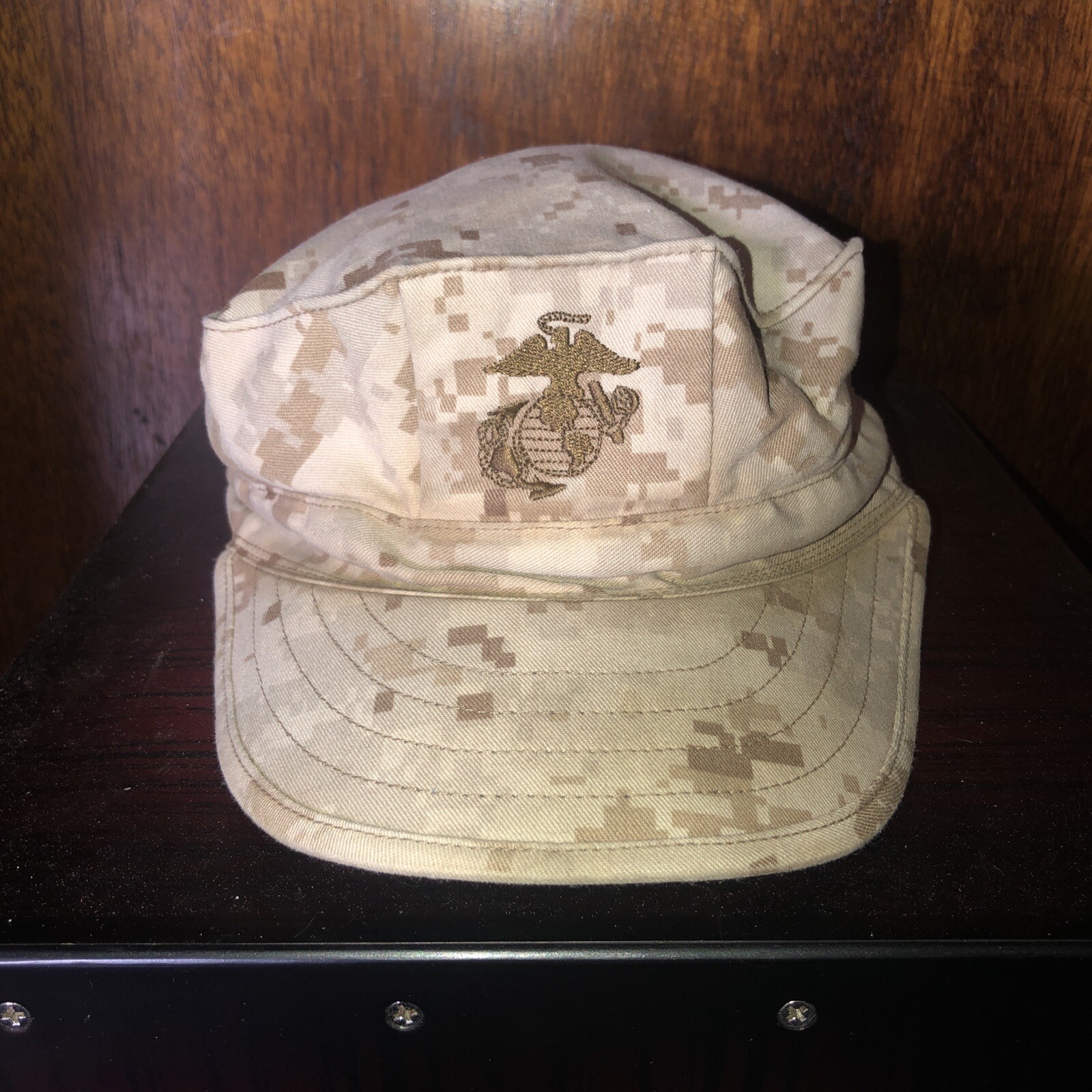 US Marine Corps Hat Cap USMC MARPAT Desert Camo Size Small Garrison ...