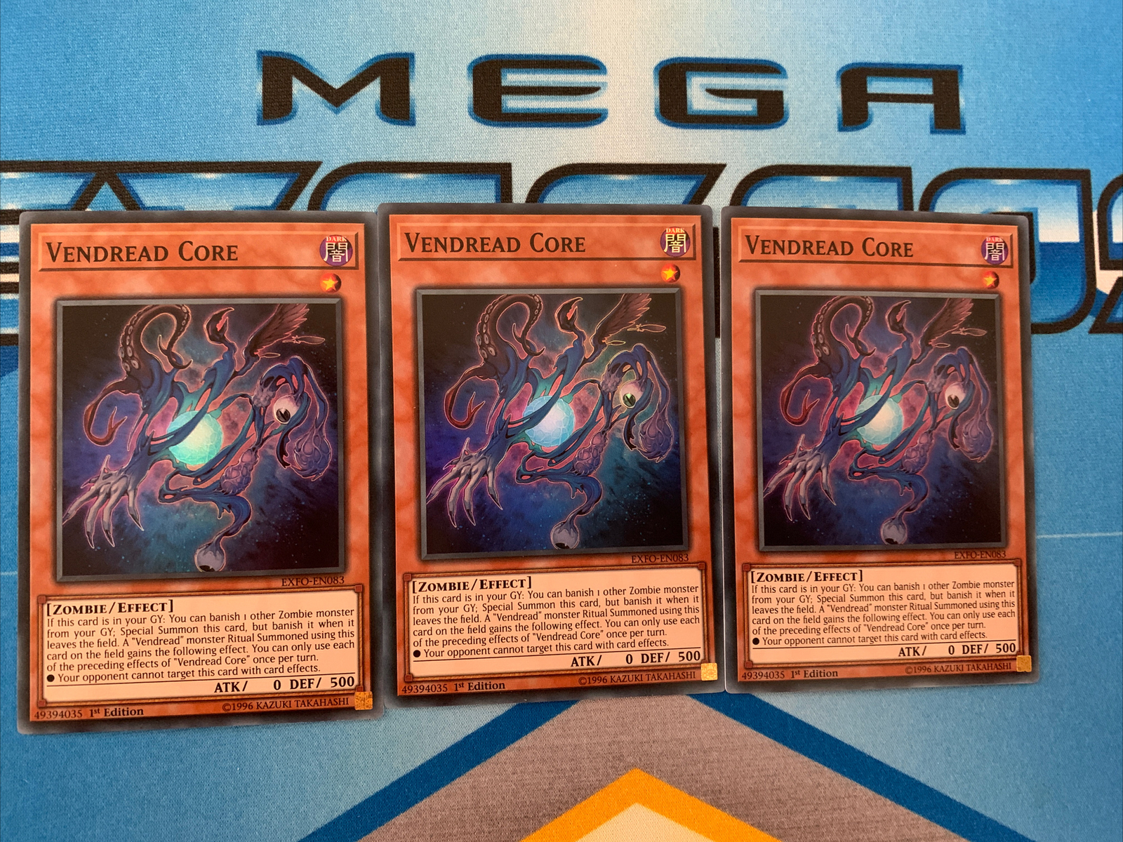 Yu-Gi-Oh! 3x VENDREAD CORE Super Rare EXFO-EN083 1st Edition Mint ...