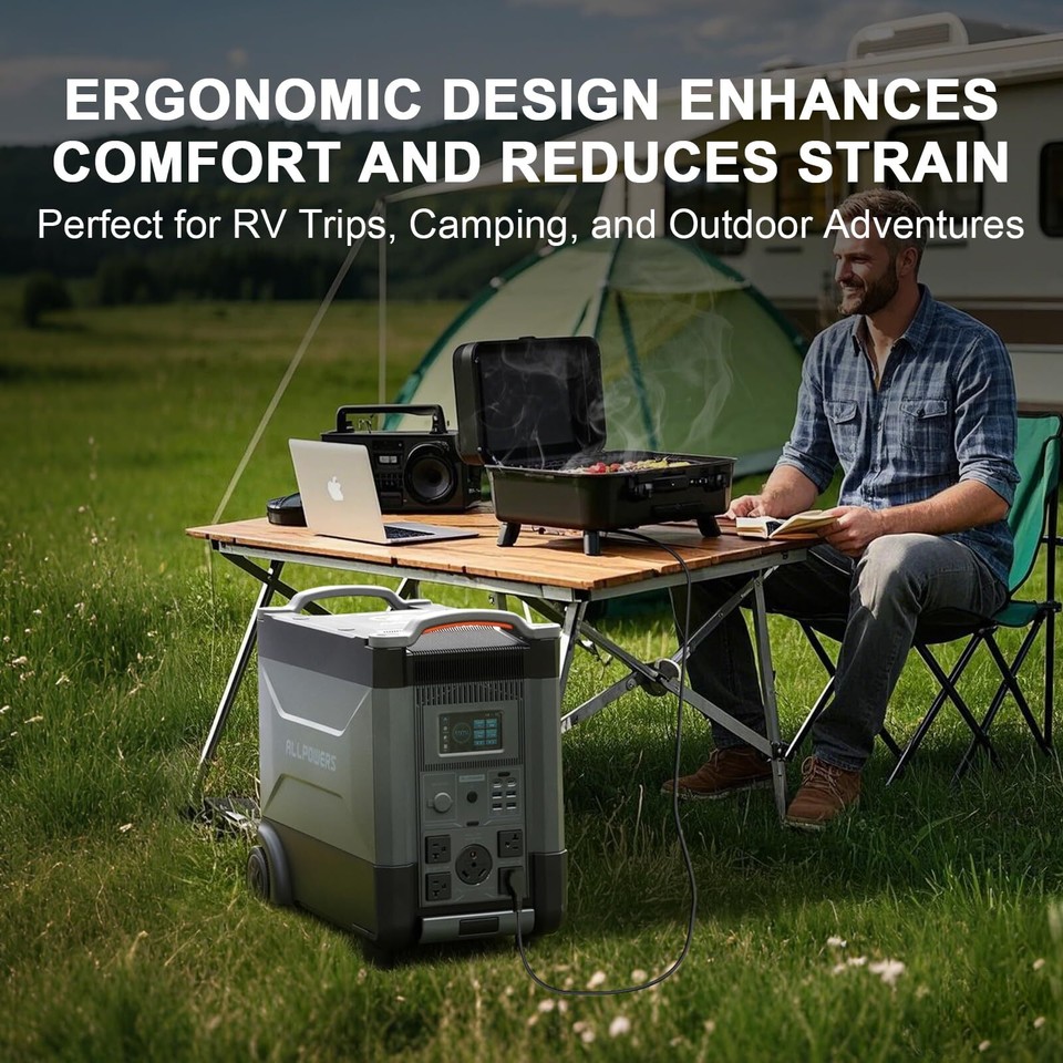 ALLPOWERS New-R4000 3456Wh 3600W LiFePO4 Portable Power Station Solar ...