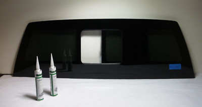 Fits 2017-2024 Ford F250 F350 F450 F550 Rear Glass Power Sliding Window ...