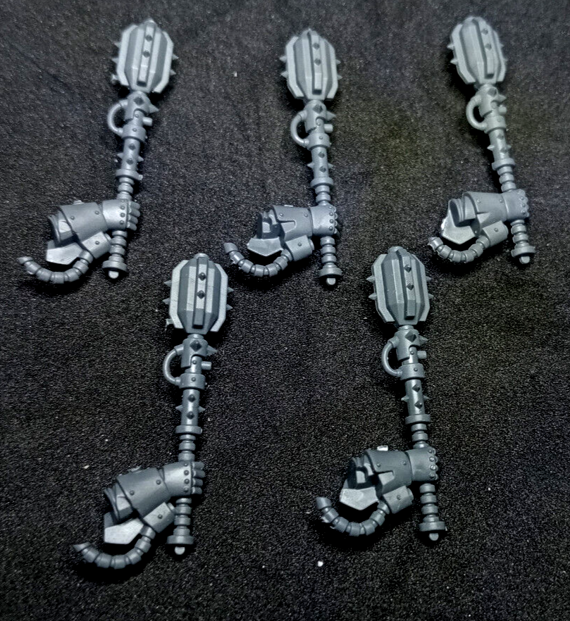 Warhammer 40k bits Space Marines- Dark Angels Deathwing Knight 5 maces ...