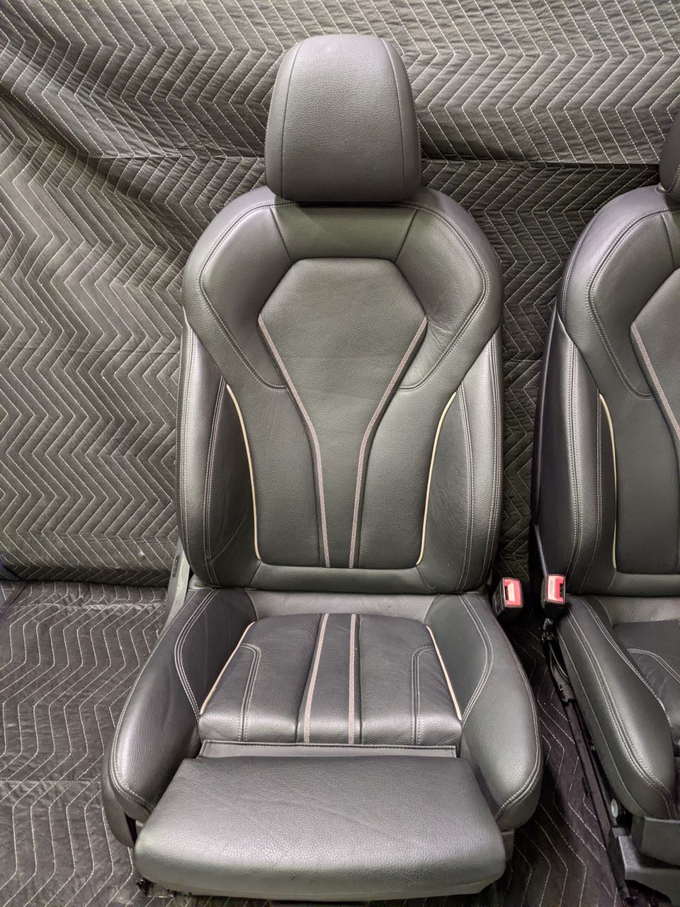 BMW G30 5-Series Front Sport Seats Heated Memory Lumbar Black Exclusive ...