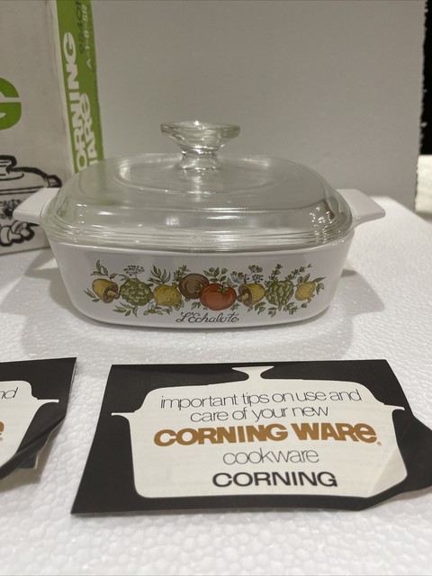 Corning Ware Range Topper Spice O of Life 1 Quart Covered Saucepan ...