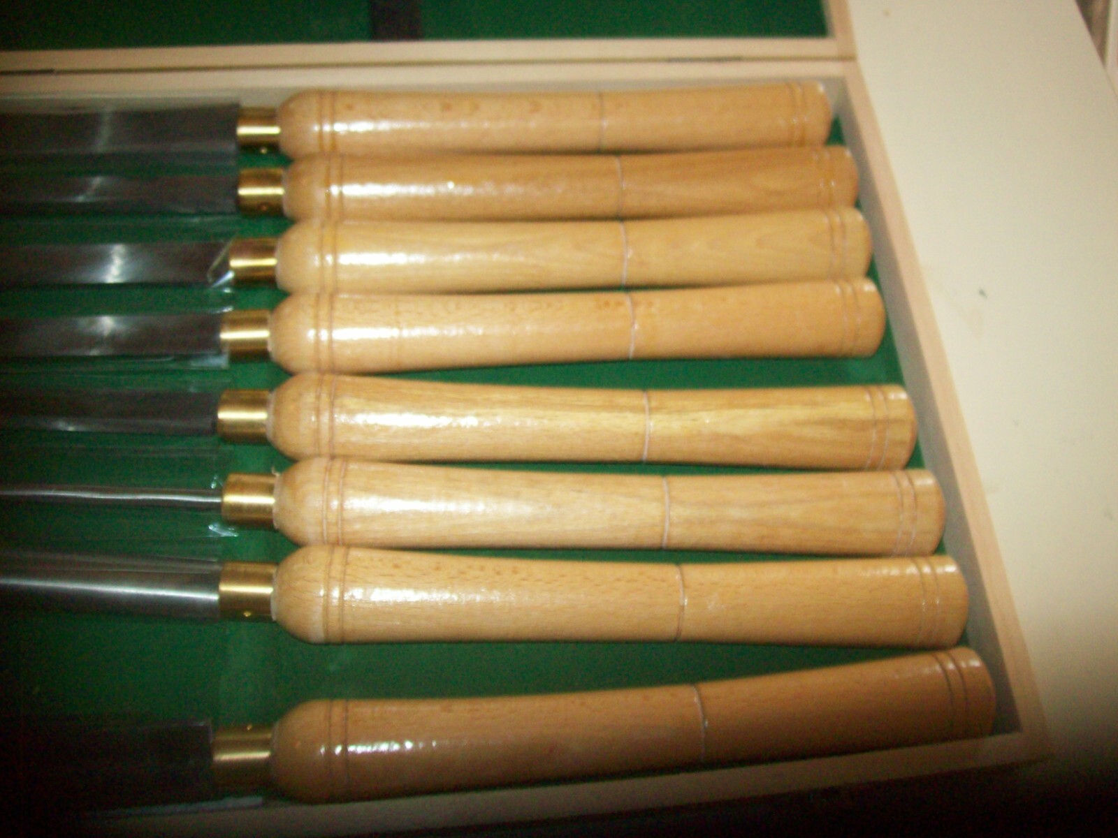 Boxed Set O 8 Wood Turning Chisels From 12" Central Machinery Wood ...