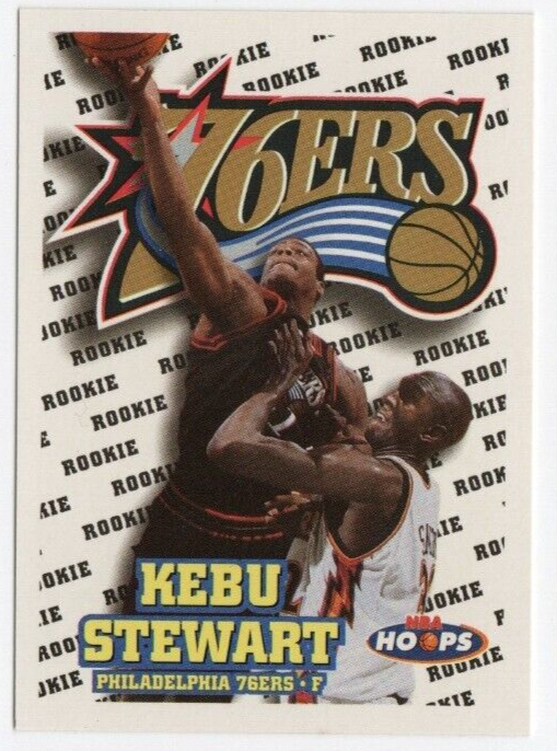 1997-98 NBA Hoops #205 Kebu Stewart Rookie Philadelphia 76ers Card | eBay