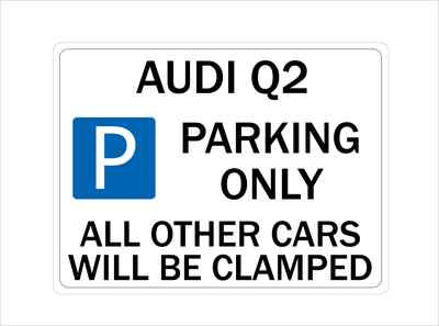 AUDI Q2 Parking Sign Wall Plaque Make Ideal Gift | eBay UK