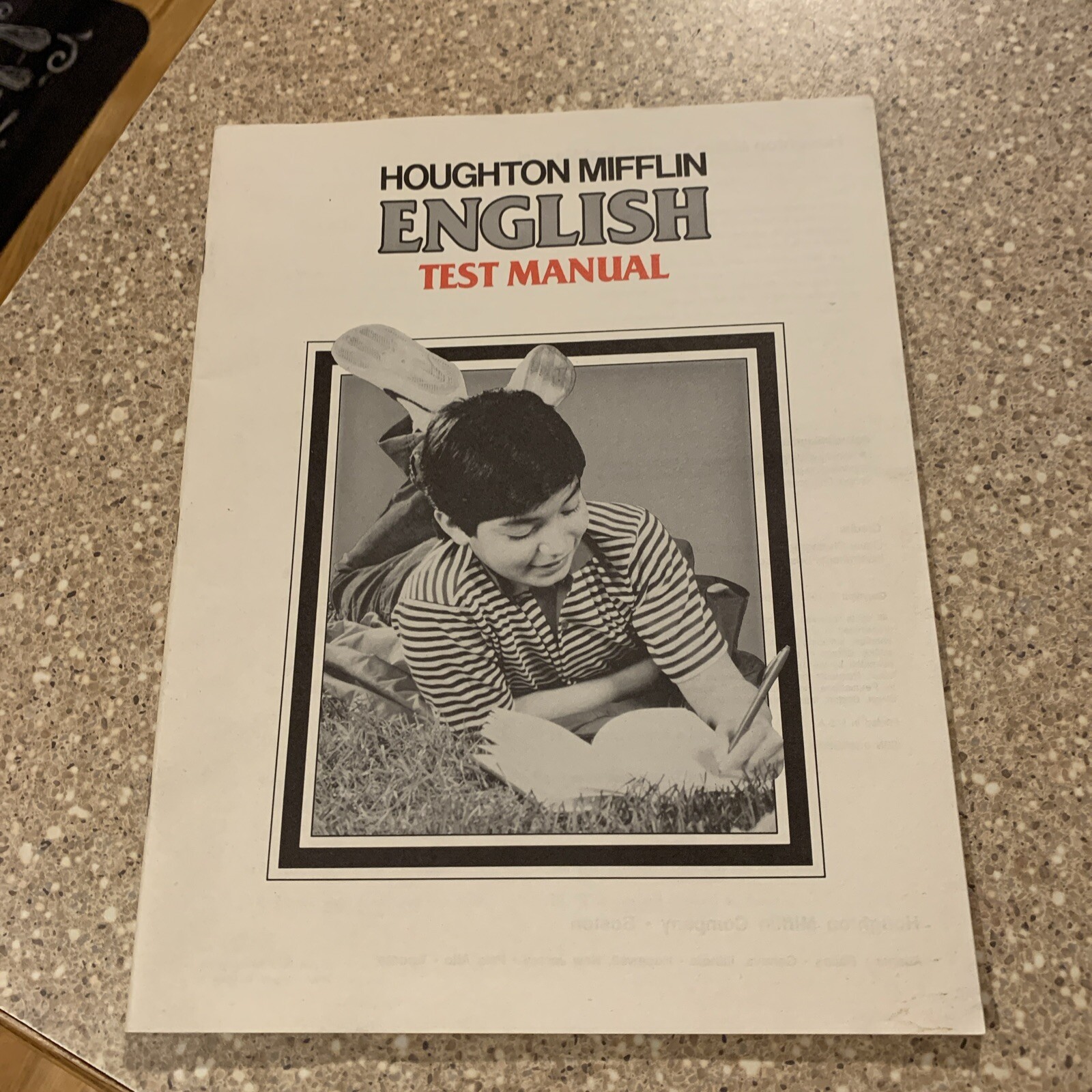 Vintage Teacher’s Edition - Houghton Mifflin English, Test Book - Grade ...