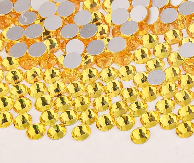 1440p Glass Crystal Flatback NO-Hotfix Rhinestones SS4- SS30 34 colors ...