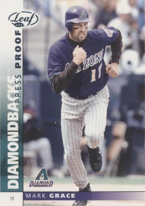 2002 Leaf - Mark Grace #5 Press Proof Platinum /25 for sale online | eBay