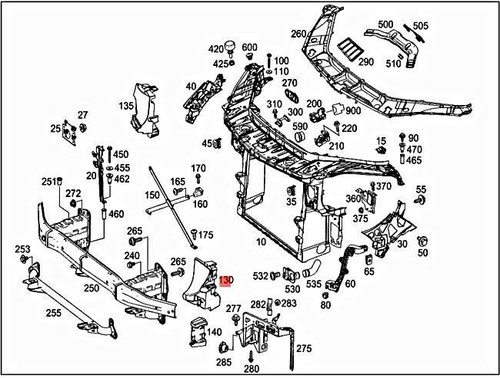 Genuine MERCEDES C292 W166 X166 Air ducting for radiator 2925050730 | eBay