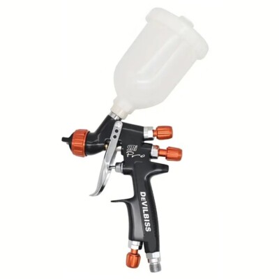 DeVilbiss MINI Spray Gun SRI Pro 1.2mm HVLP Spray Paint Gun 250cc Paint ...