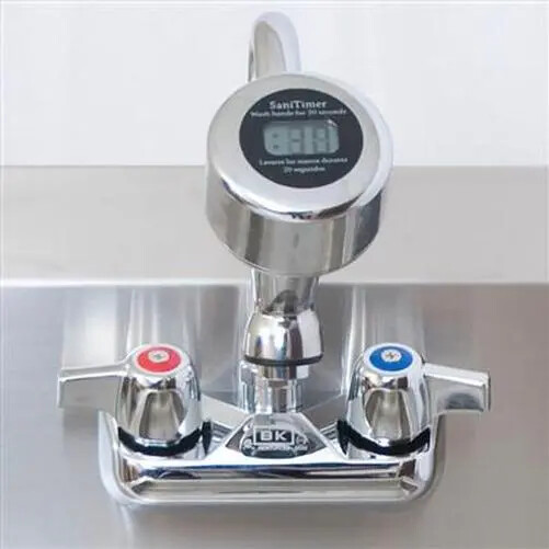 BK Resources 14" Wall Mount Hand Sink w/ Sanitimer Handwashing Timer | eBay
