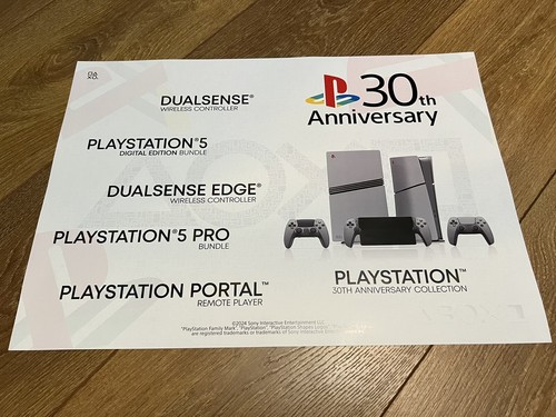 PlayStation 30th Anniversary Poster PS5 Pro 30th | eBay
