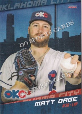 2024 Oklahoma City Baseball Club Matt Gage RC Rookie Dodgers Minor ...