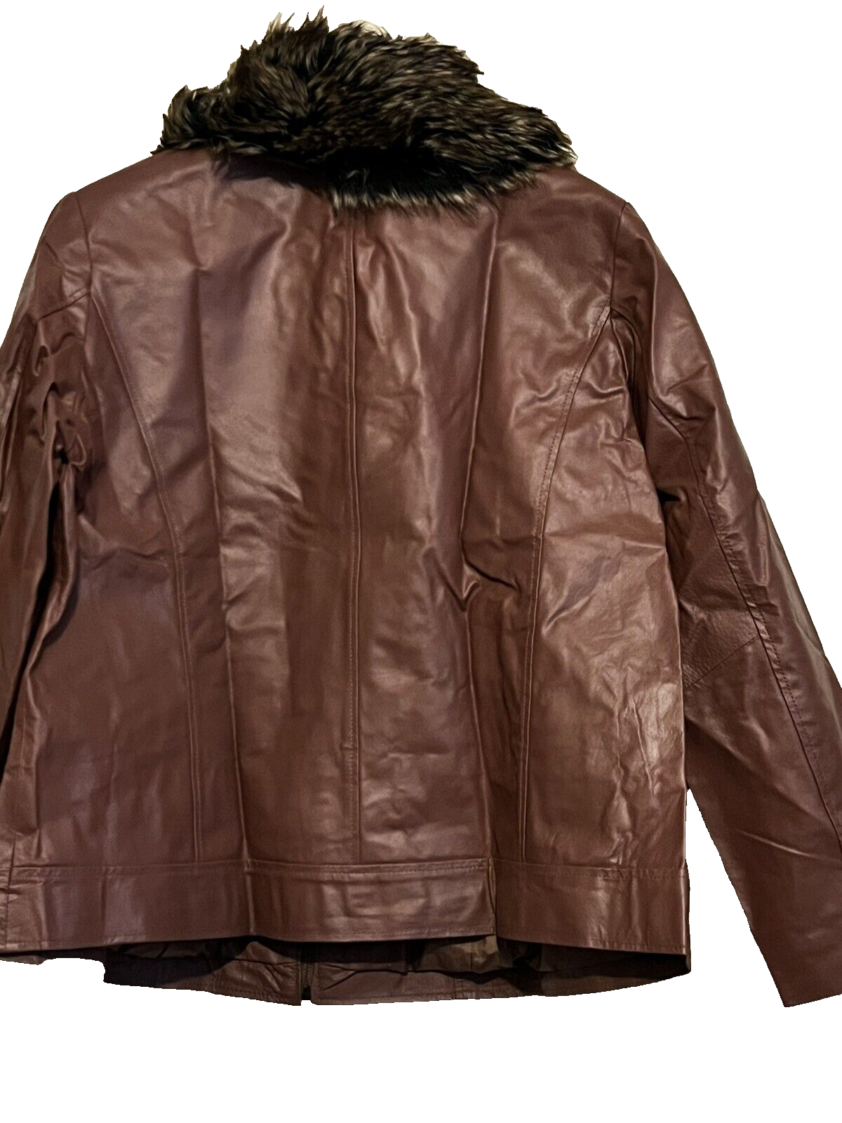 Women's Outerwear Church Fur Winter Fall Genuine leather jacket coat ...