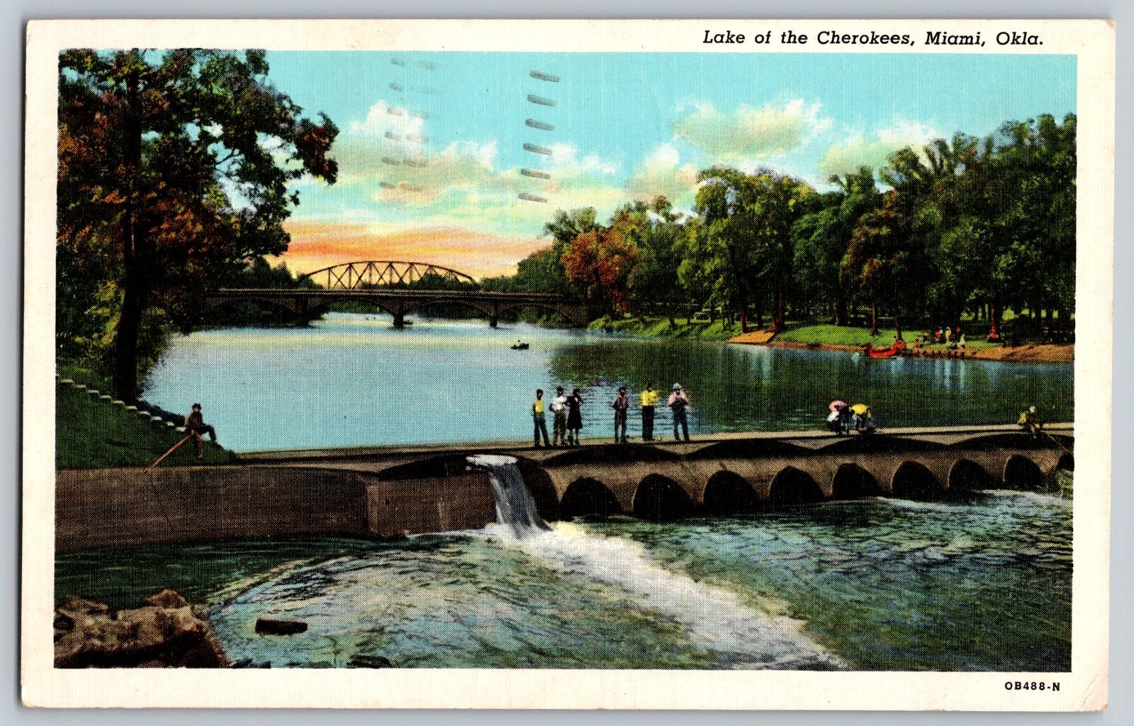Postcard 1949 Lake Of The Cherokees Miami Oklahoma C12 | eBay