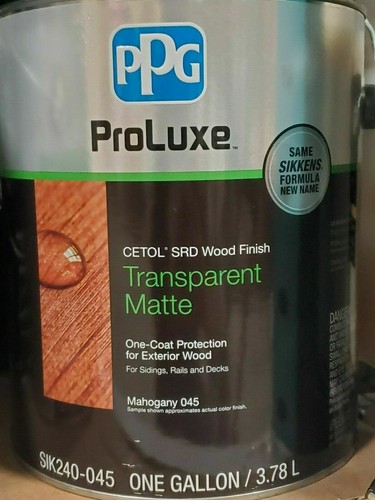 PPG Proluxe Cetol SRD Transparent Matte 1 Gallon. (7 Colors Available ...
