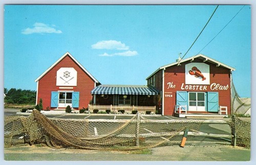 1950-60's THE LOSTER CLAW RESTAURANT MASSACHUSETTS VINTAGE POSTCARD | eBay