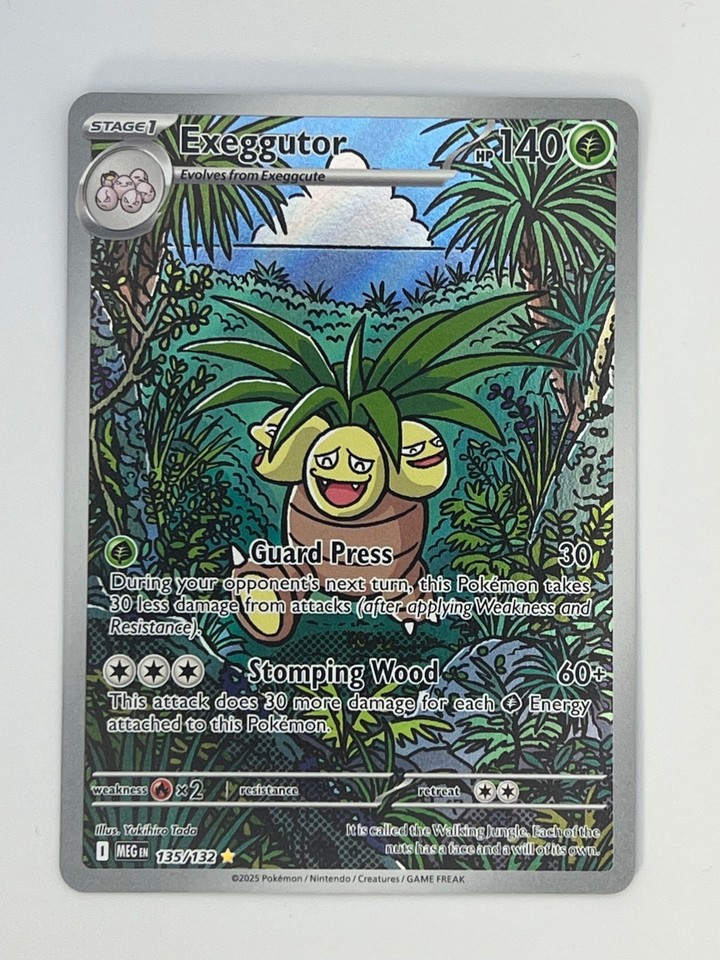 Pokemon TCG - Exeggutor - 135/132 (Illustration Rare) - Mega: Mega ...