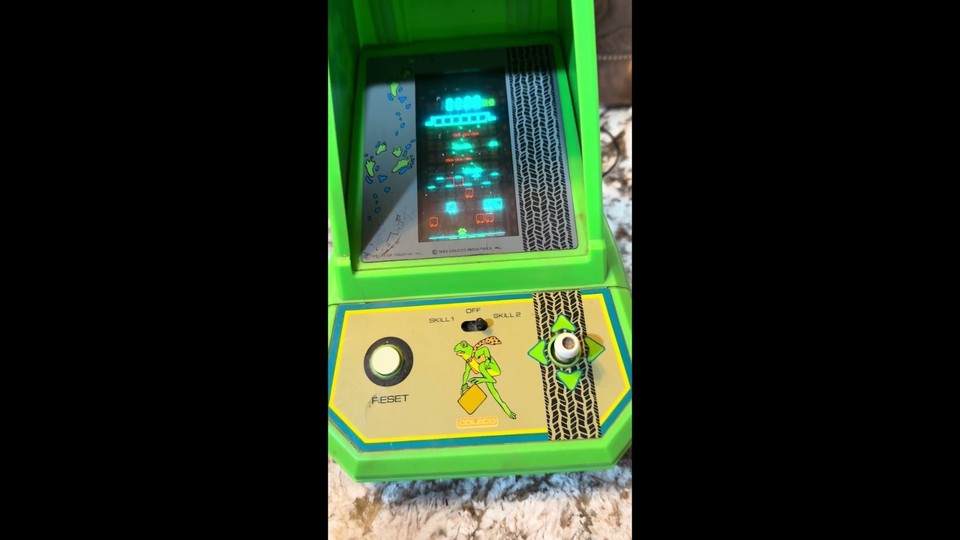 Vintage Coleco Frogger Tabletop Mini Arcade Game 1982 SEGA, Working ...