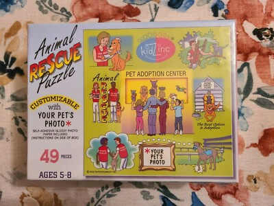 Animal Rescue Puzzle Add Your Pet's Photo 49 Piece Ages 5-8 KIDZ INC ...