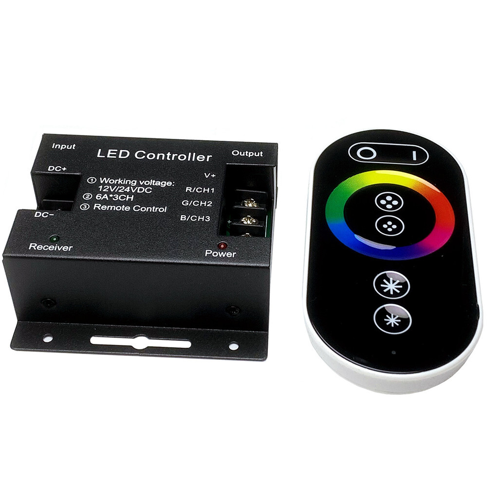 Touch LED Controller DC12V-24V For RGB Dimmer Single Color CCT LED ...
