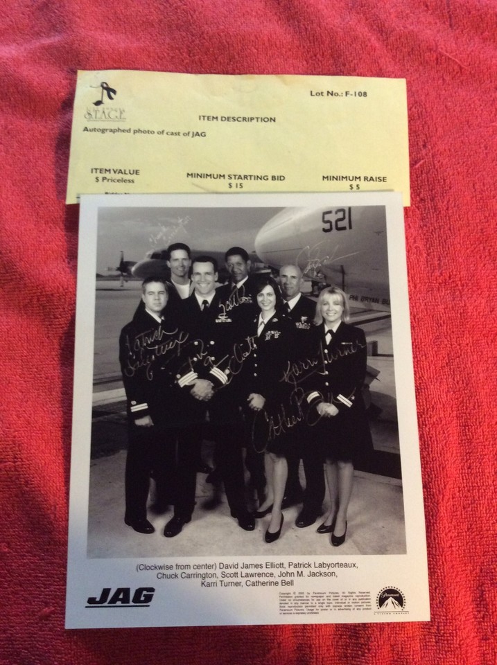 AUTOGRAPHED JAG CAST PHOTO BLACK & WHITE 8 X 10 REPRINT SIGNATURES | eBay