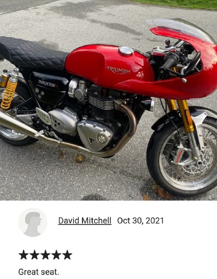 THRUXTON R(Real Leather)SEAT for Triumph Thruxton (R)Thruxton 1200 (RS ...