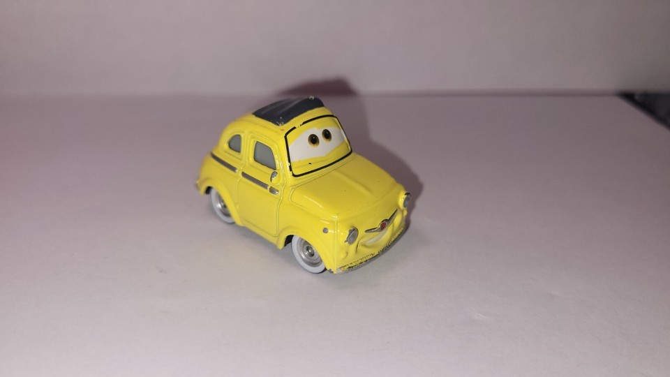 Disney Pixar Cars - LUIGI (YELLOW FIAT 500) - 1:55 Scale Diecast | eBay