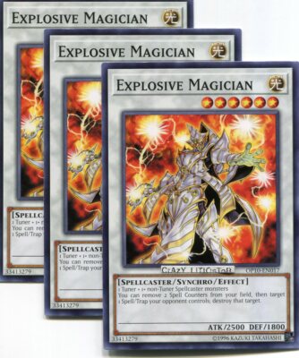 3 X YU-GI-OH EXPLOSIVE MAGICIAN PROMO COMMON MINT OP10-EN017 | eBay