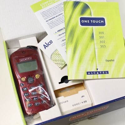 Rare Vintage Alcatel One Touch 301 Phone Vintage International Red In ...