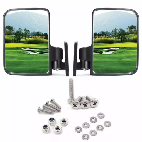 Side Mirrors for Yamaha Club Car EZGO Rear View Mirror for Golf Cart | eBay
