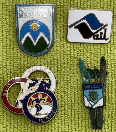 U.S. SKI RESORTS, VAIL, SUN VALLEY, MT. HOOD MEADOWS LAPEL PINS LOT OF ...