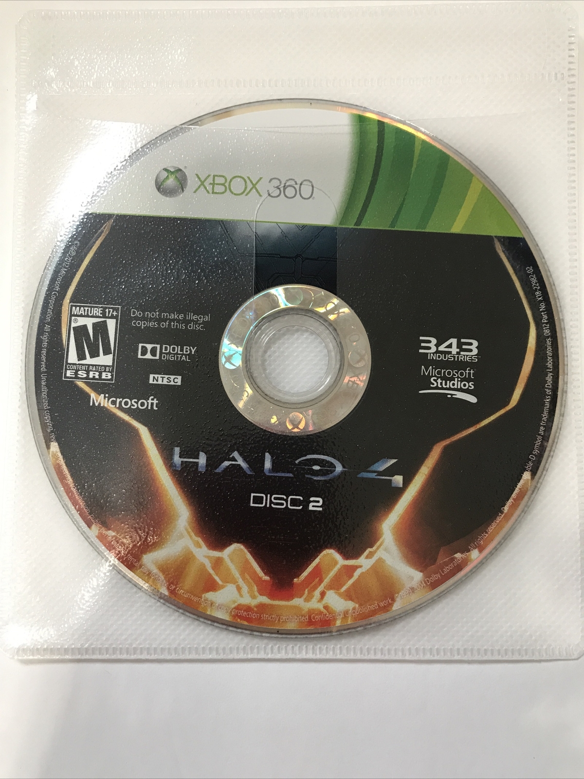 Halo 4 Disc 2 Xbox 360 DISC ONLY Official Microsoft | eBay