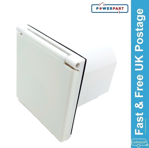 230V Mains Hook Up Inlet Socket Caravan VW Motorhome Flush Fitting ...