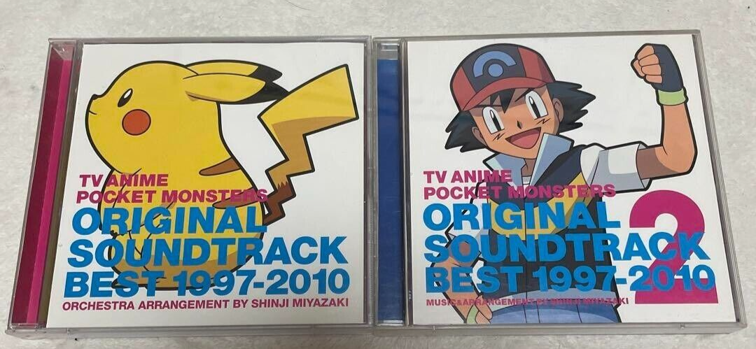 Pokemon original soundtrack best 1997-2010 Vol.1 & 2 OST CD from Japan ...